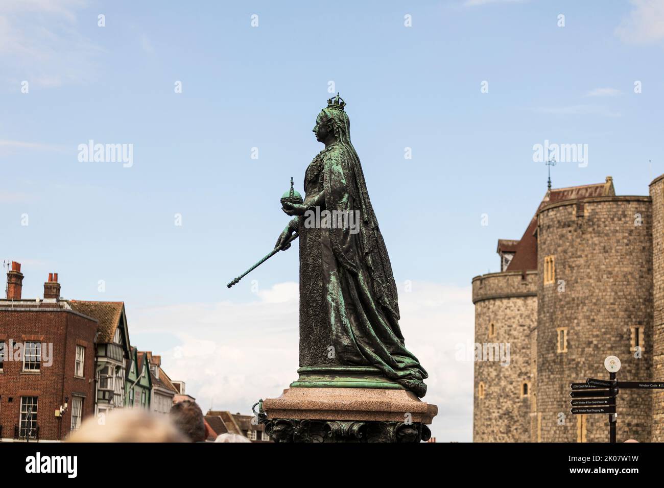 On the first day of mourning for Queen Elizabeth II, Windsor, Berkshire ...