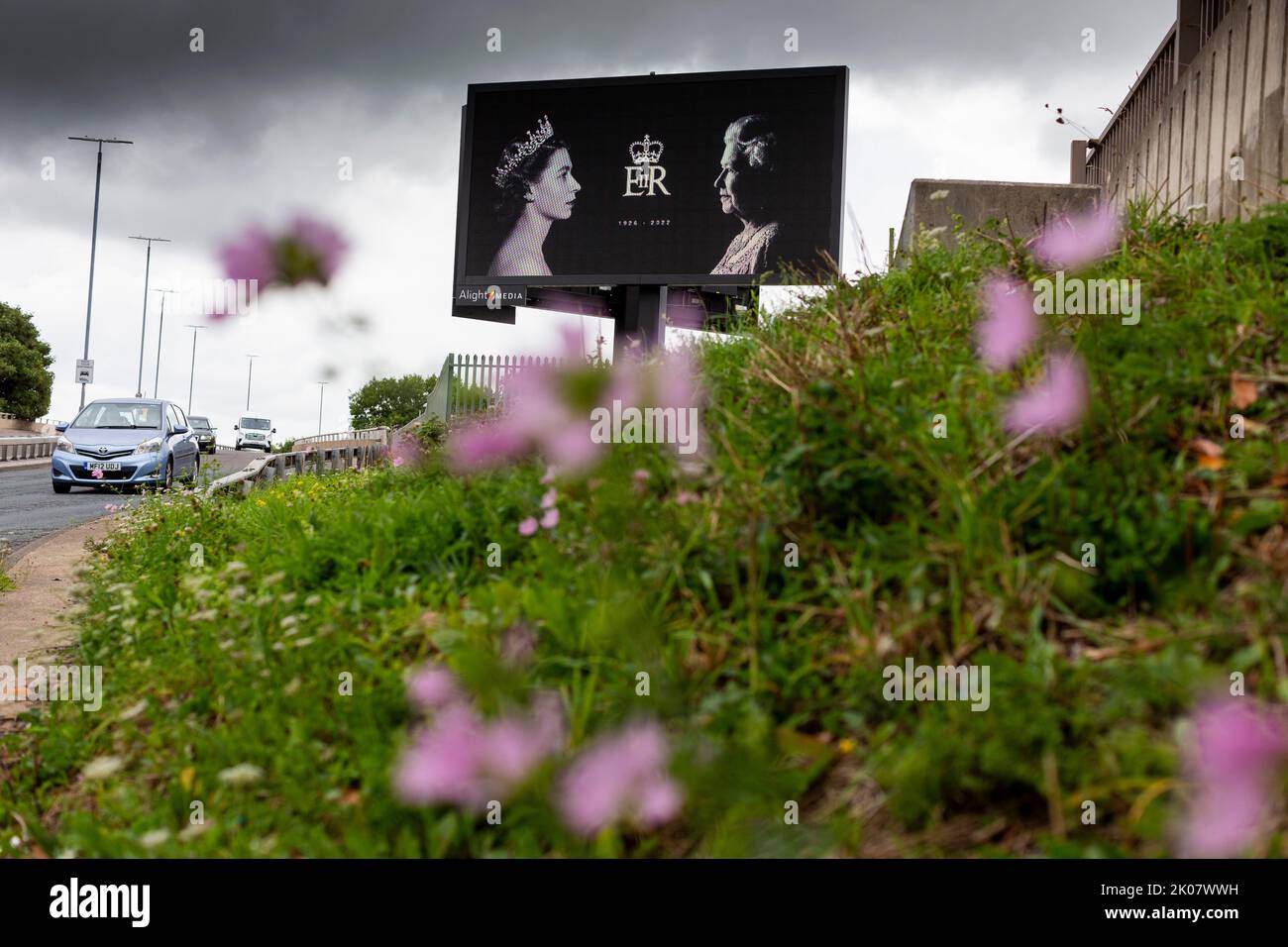 Halifax, West Yorkshire, 10th September 2022 A digital media ...