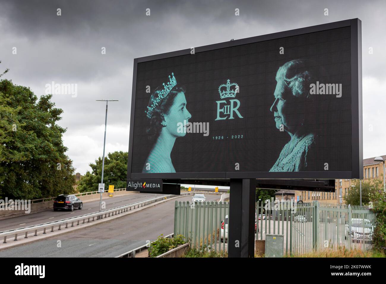 Halifax, West Yorkshire, 10th September 2022 A digital media ...