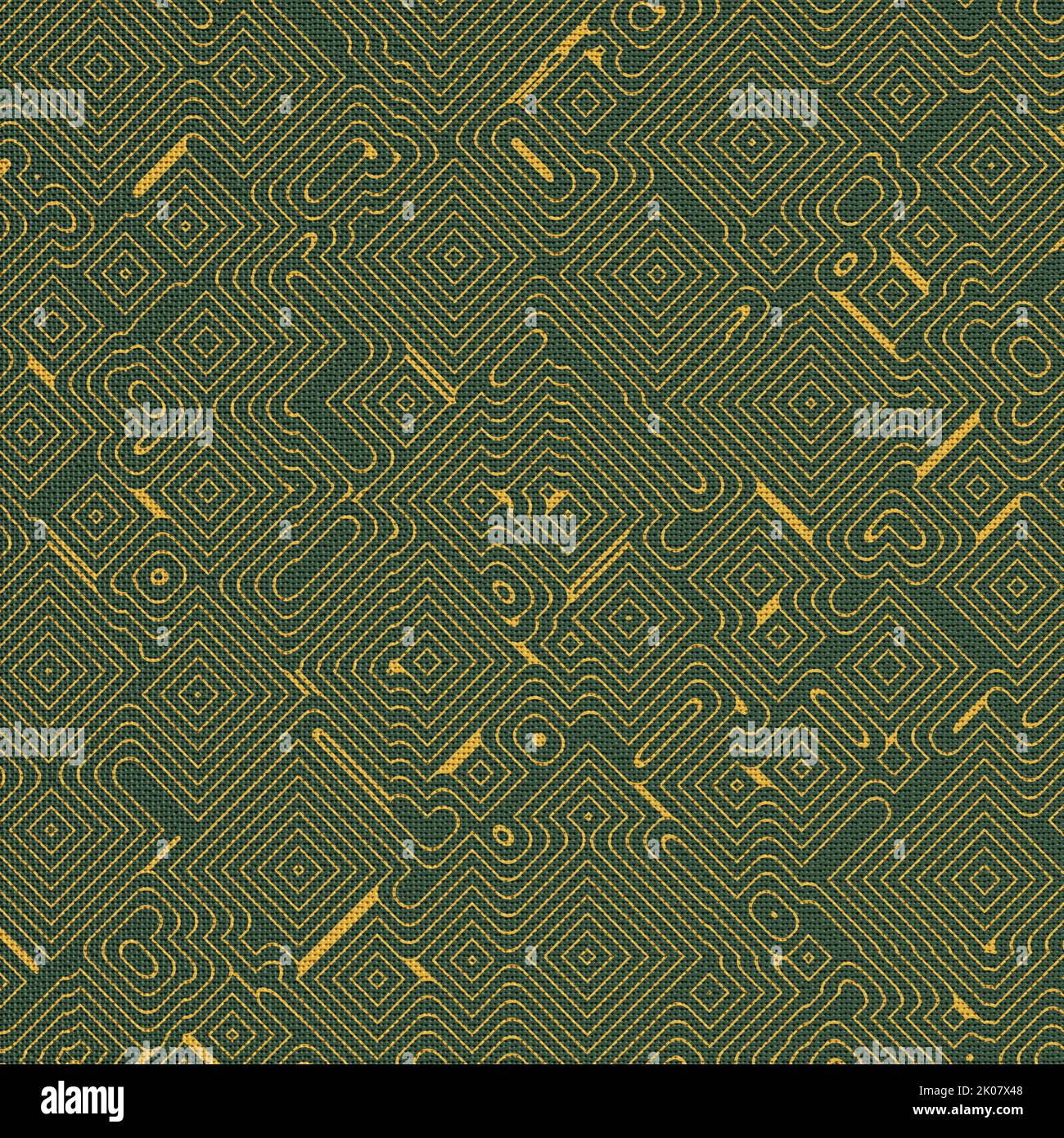 Metallized texture of rectangular lines in the shape of a maze, with ...