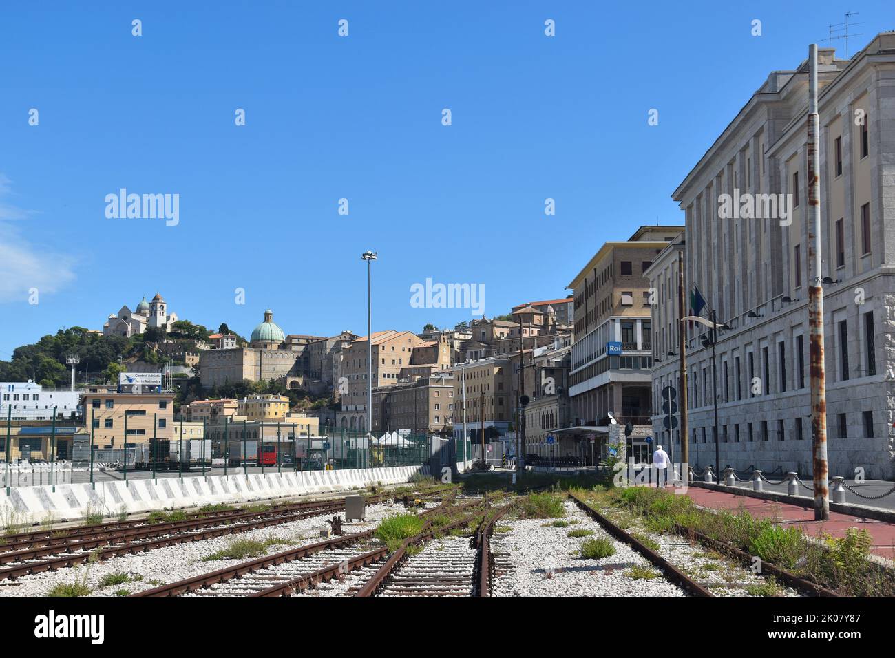 the harbour town of Ancona in Italy, by the Adriatic See, capital of ...