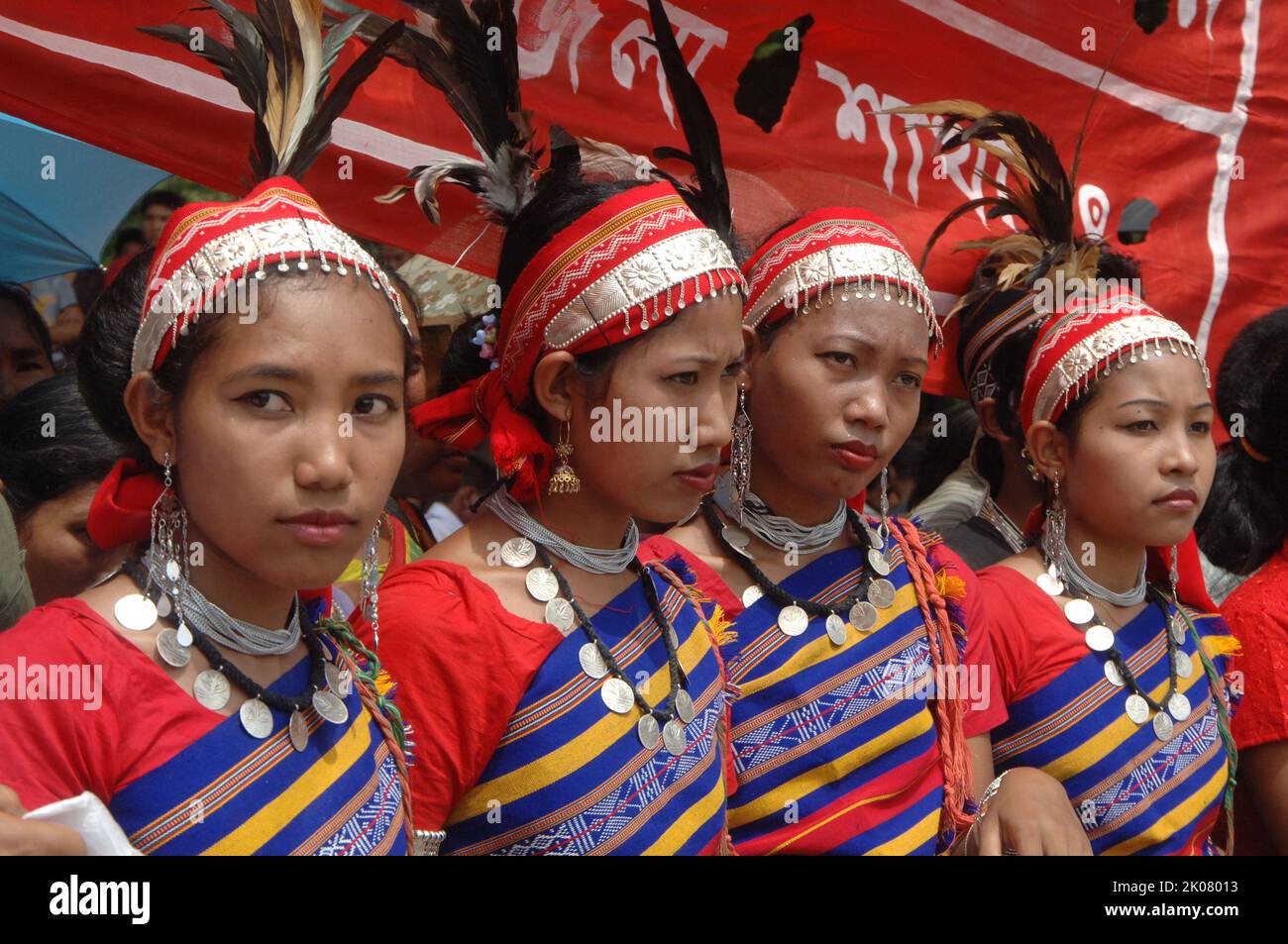 Dhaka, Bangladesh - August 09, 2008: Bangladeshi indigenous people ...