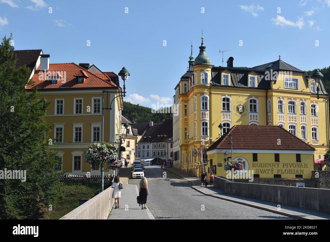 the medieval town of Loket (Elbogen) in Czech Republic, where Goethe ...
