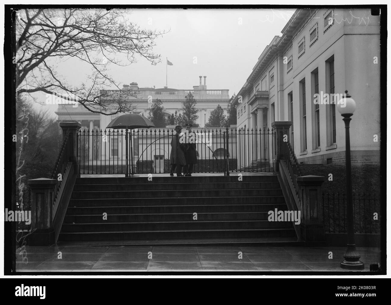 White House gate, between 1914 and 1918 Stock Photo - Alamy