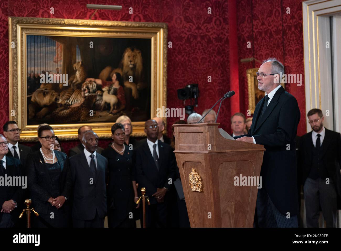 Clerk of the Privy Council Richard Tilbrook during the Accession ...