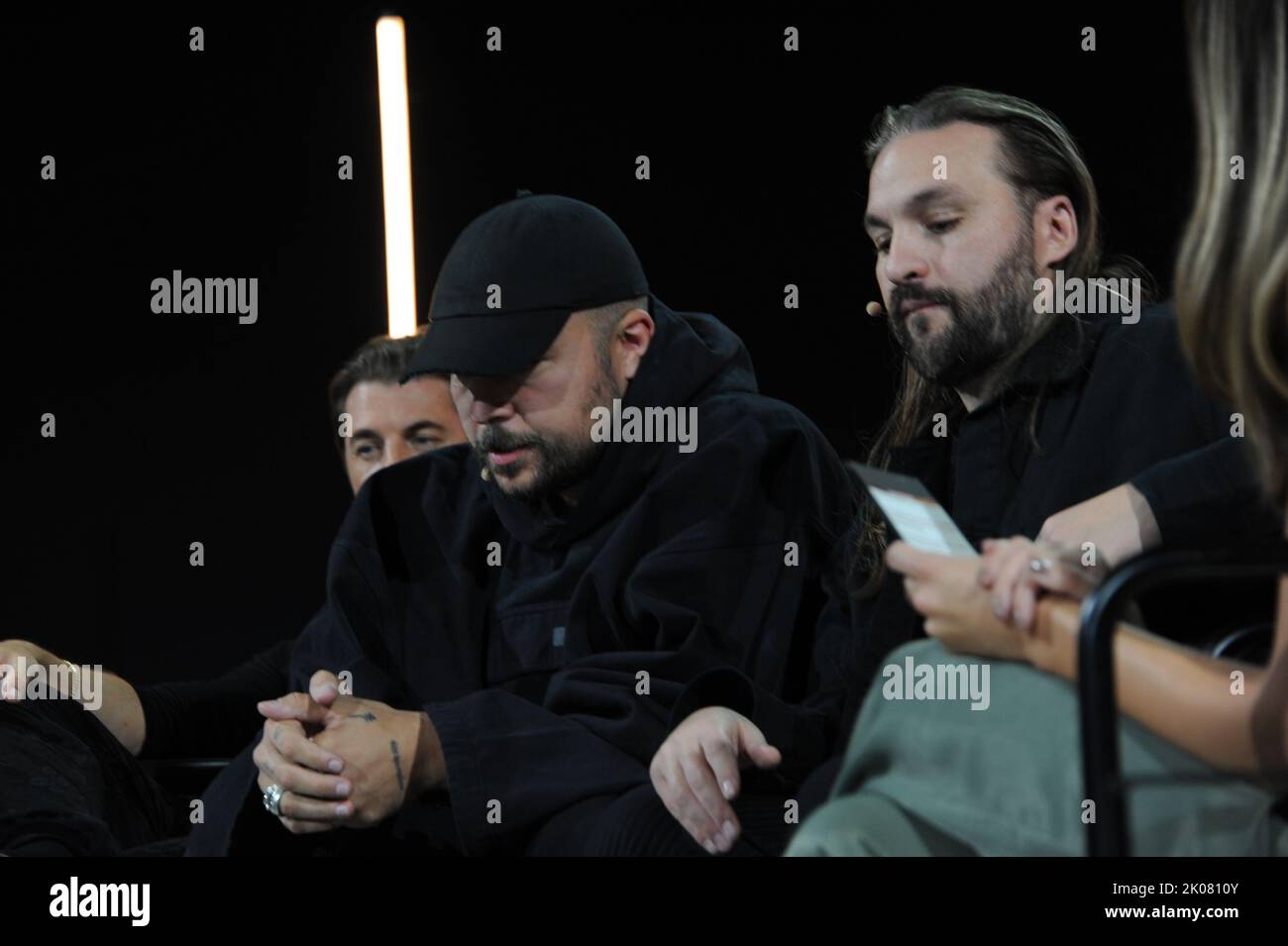 Swedish House Mafia at their IKEA furniture and record player launch in Los Angeles (Steve ...