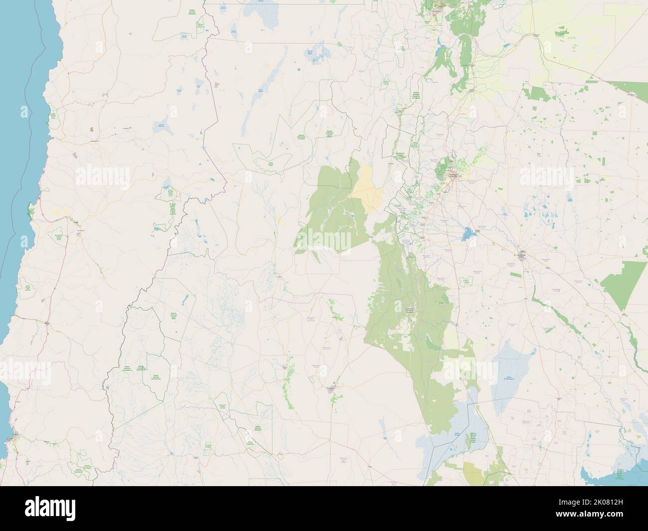 Catamarca, province of Argentina. Open Street Map Stock Photo - Alamy