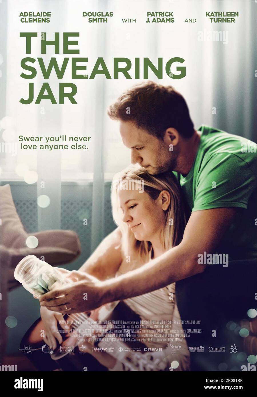 THE SWEARING JAR, poster, from left: Adelaide Clemens, Douglas Smith ...
