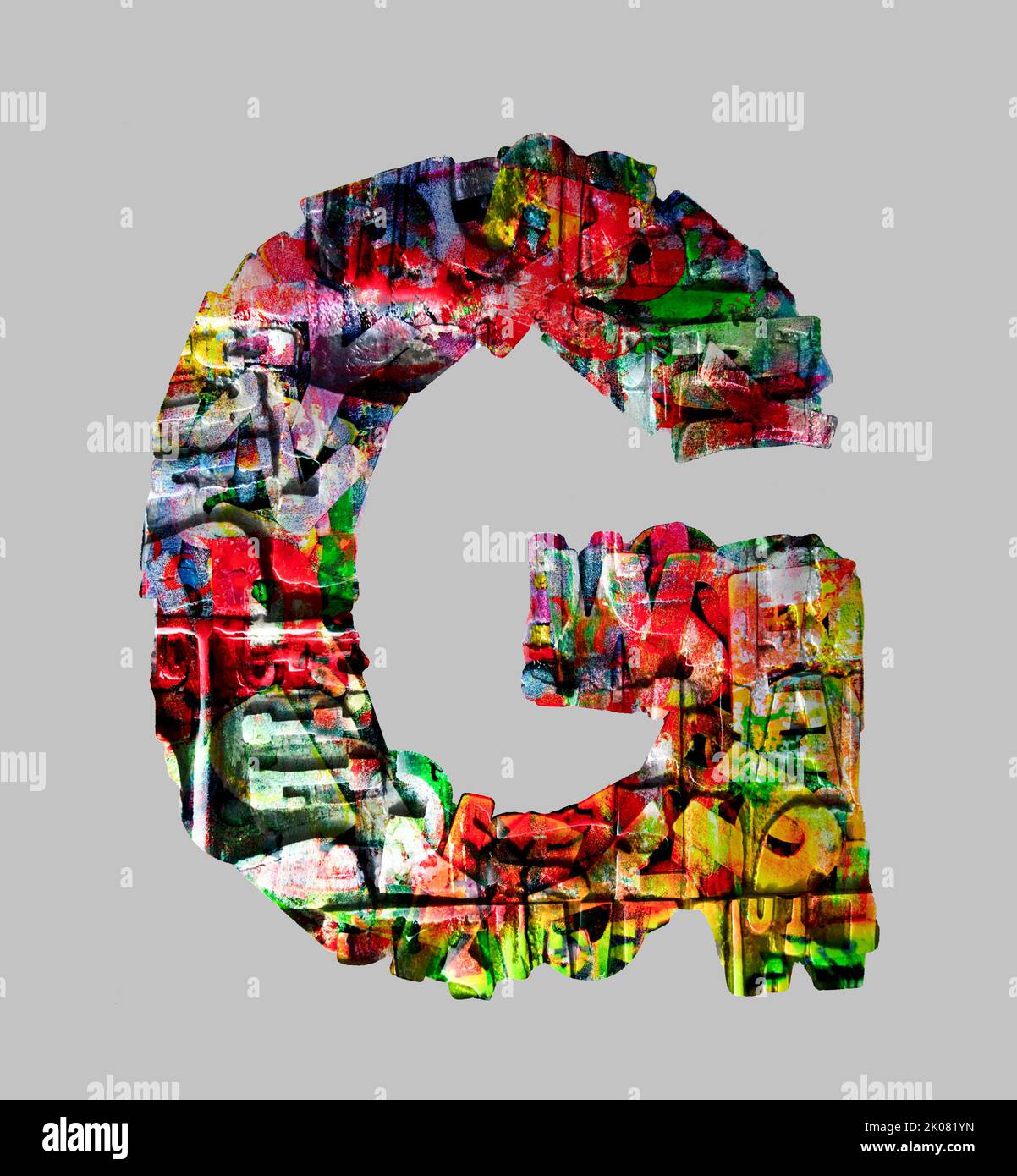 Graffiti metal painted big letter A Stock Photo - Alamy
