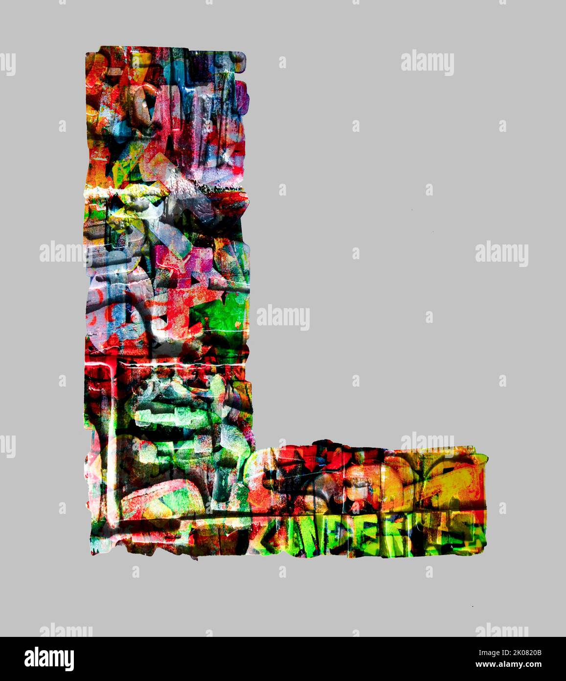Graffiti metal painted big letter A Stock Photo - Alamy