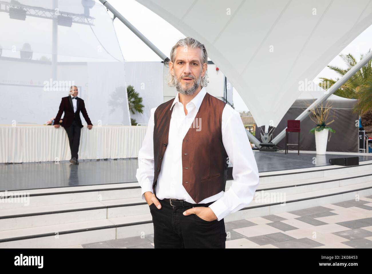 Cyrus Rahbar bei der Fotoprobe zum Theaterstück 'Jedermann' auf der ...