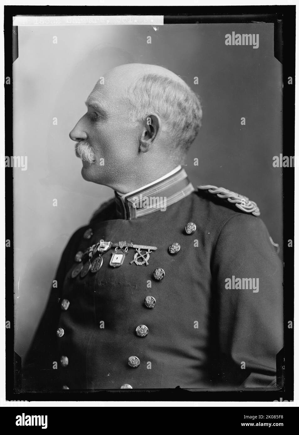 Colonel Joseph Garrard, between 1913 and 1918. US Army officer wearing ...
