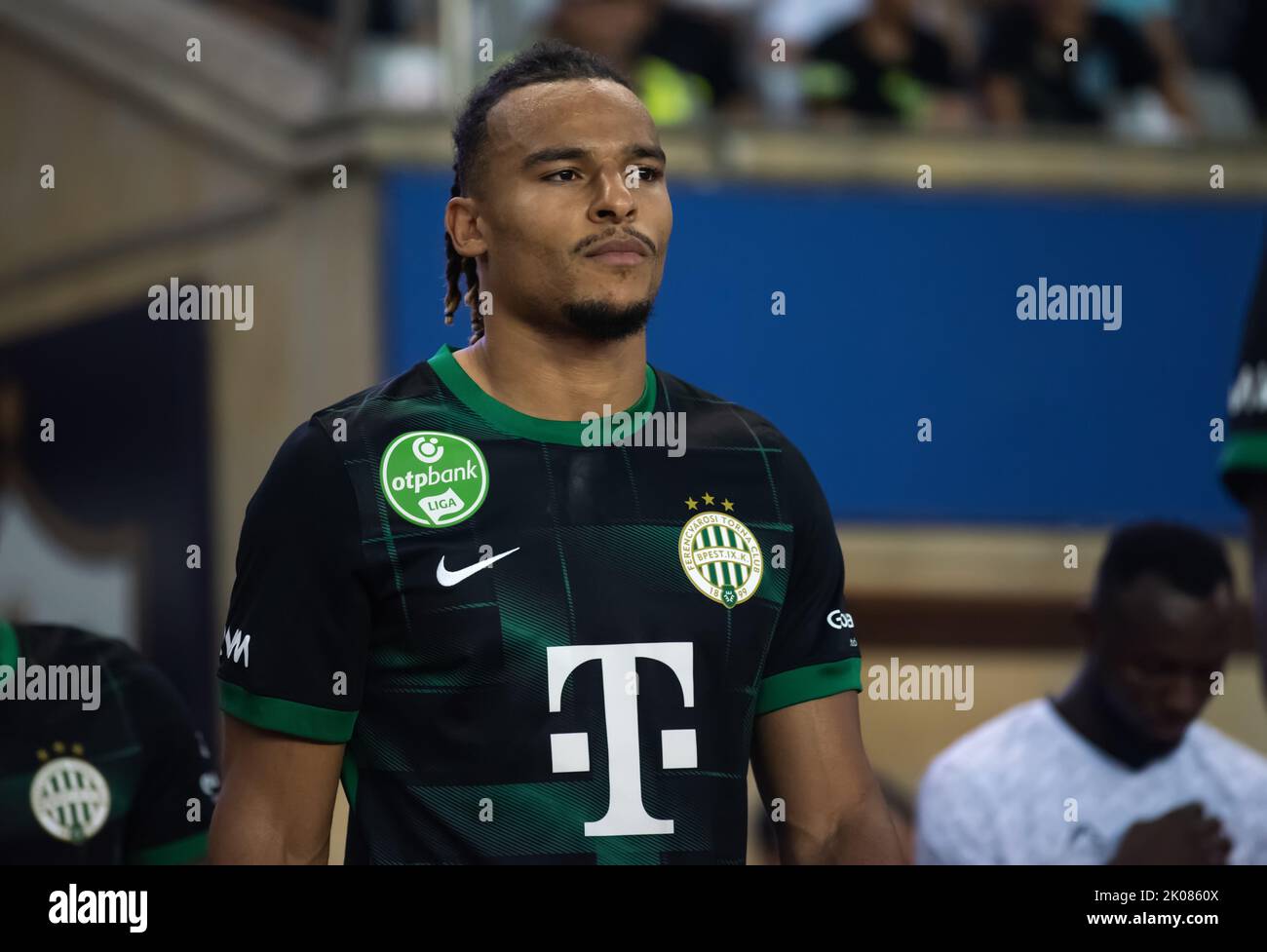 Baku, Azerbaijan – August 3, 2022. Ferencvaros defender Samy Mmaee ...