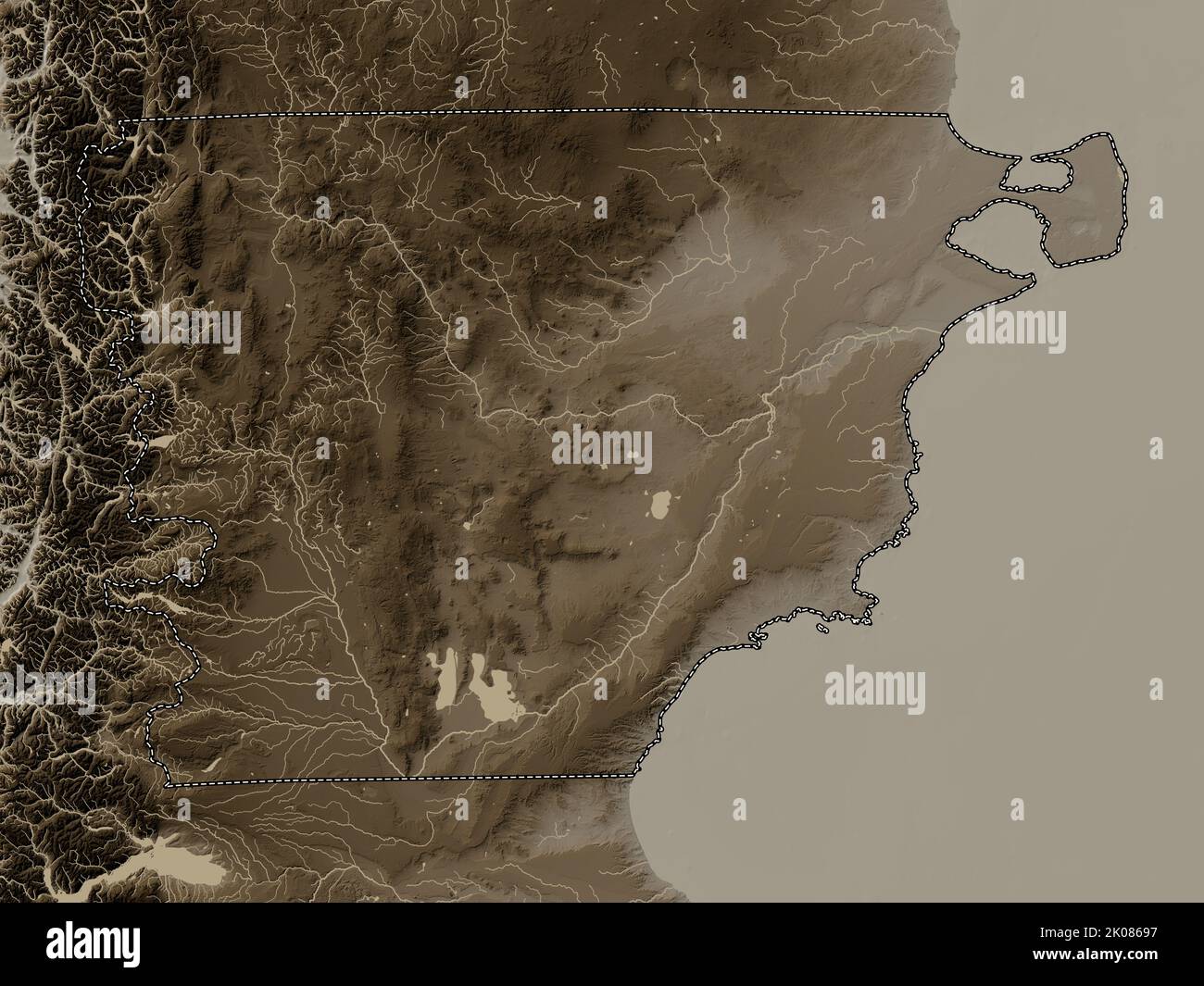 Chubut map hi-res stock photography and images - Alamy