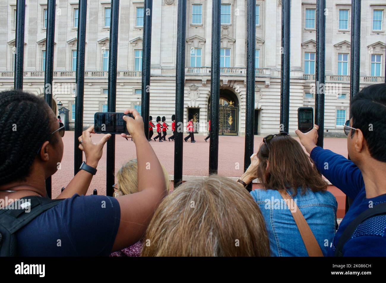 scenes from central london buckingham palace horseguards parade as ...