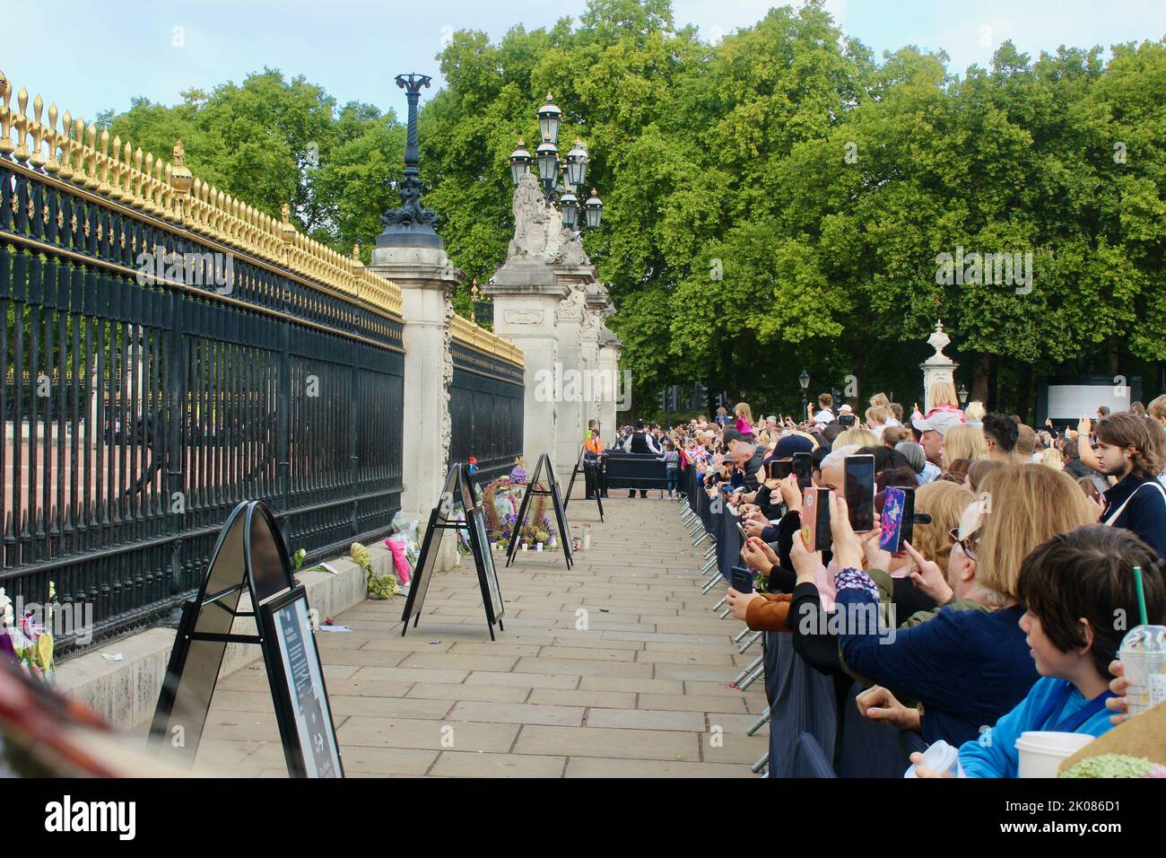 scenes from central london buckingham palace horseguards parade as ...