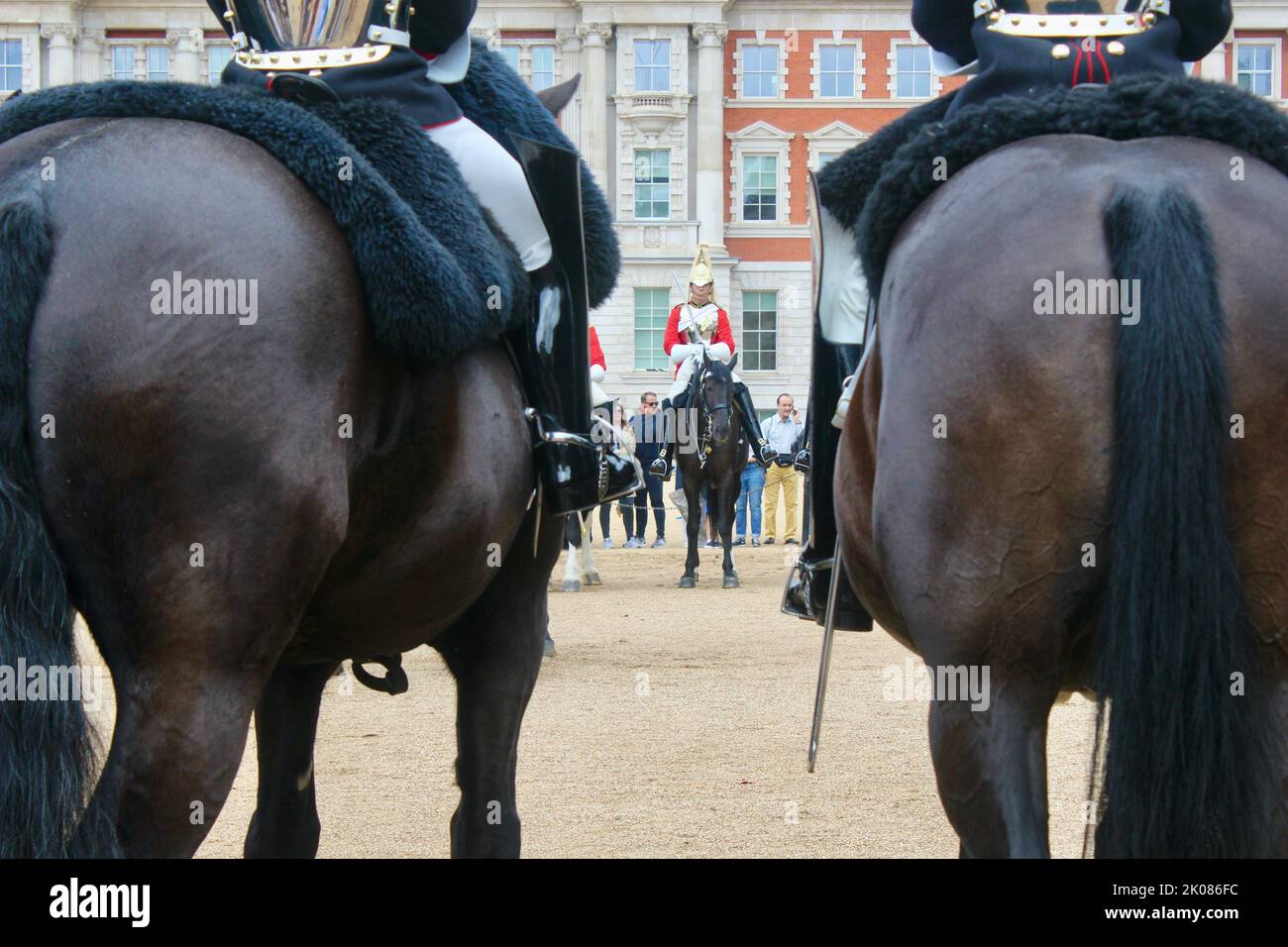 scenes from central london buckingham palace horseguards parade as ...