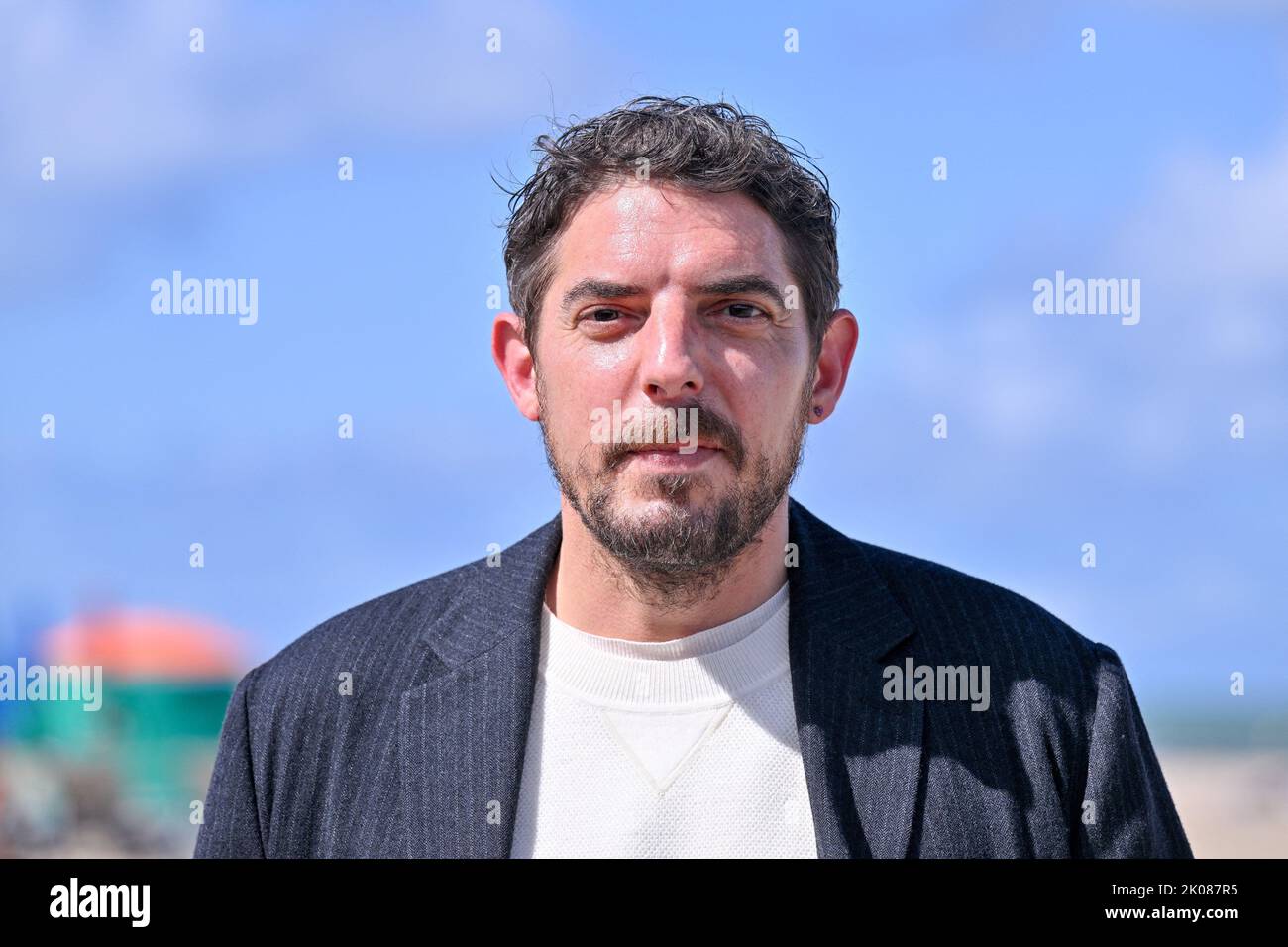Damien Bonnard attends the photocall of the movie La Grande Magie ...
