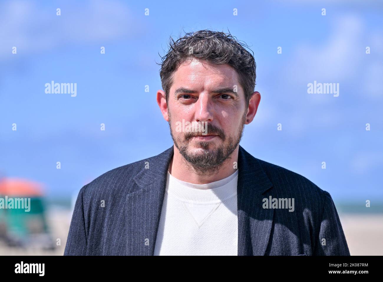 Damien Bonnard attends the photocall of the movie La Grande Magie ...