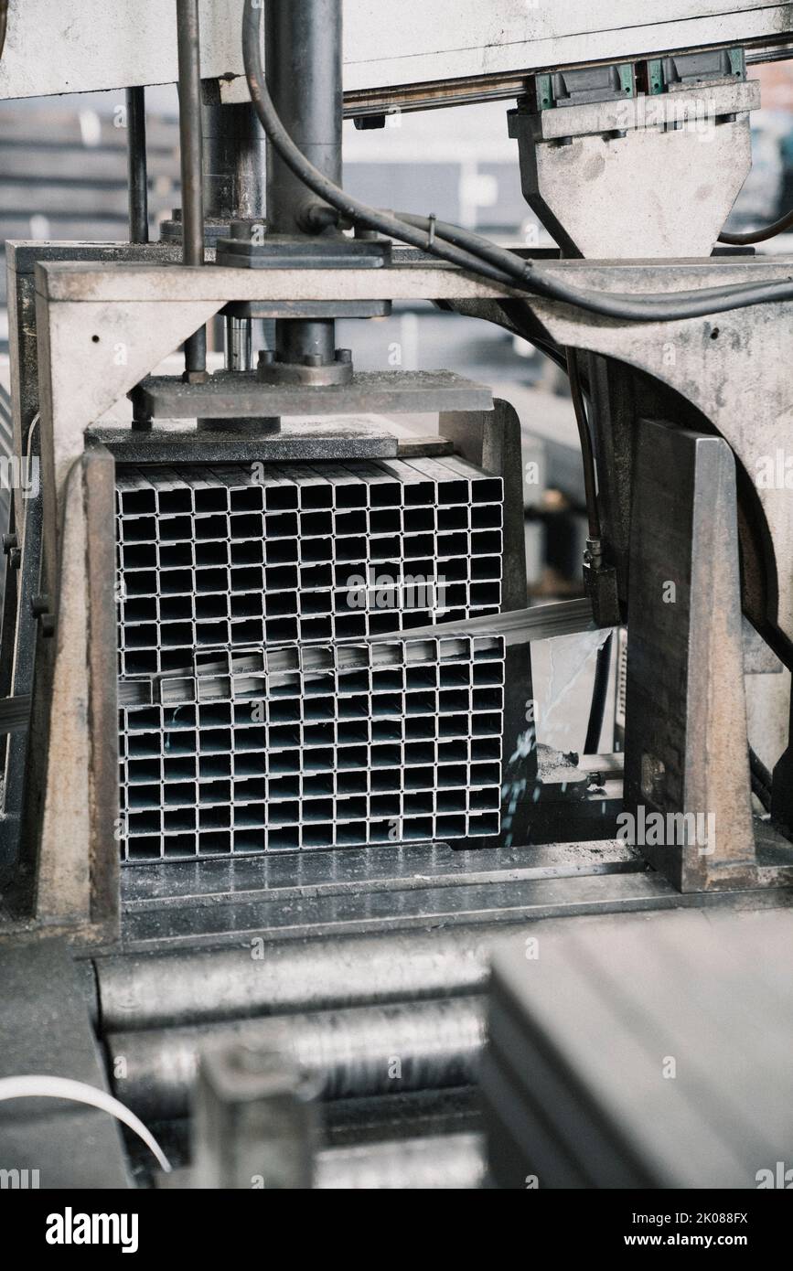 iron rack factory Stock Photo - Alamy