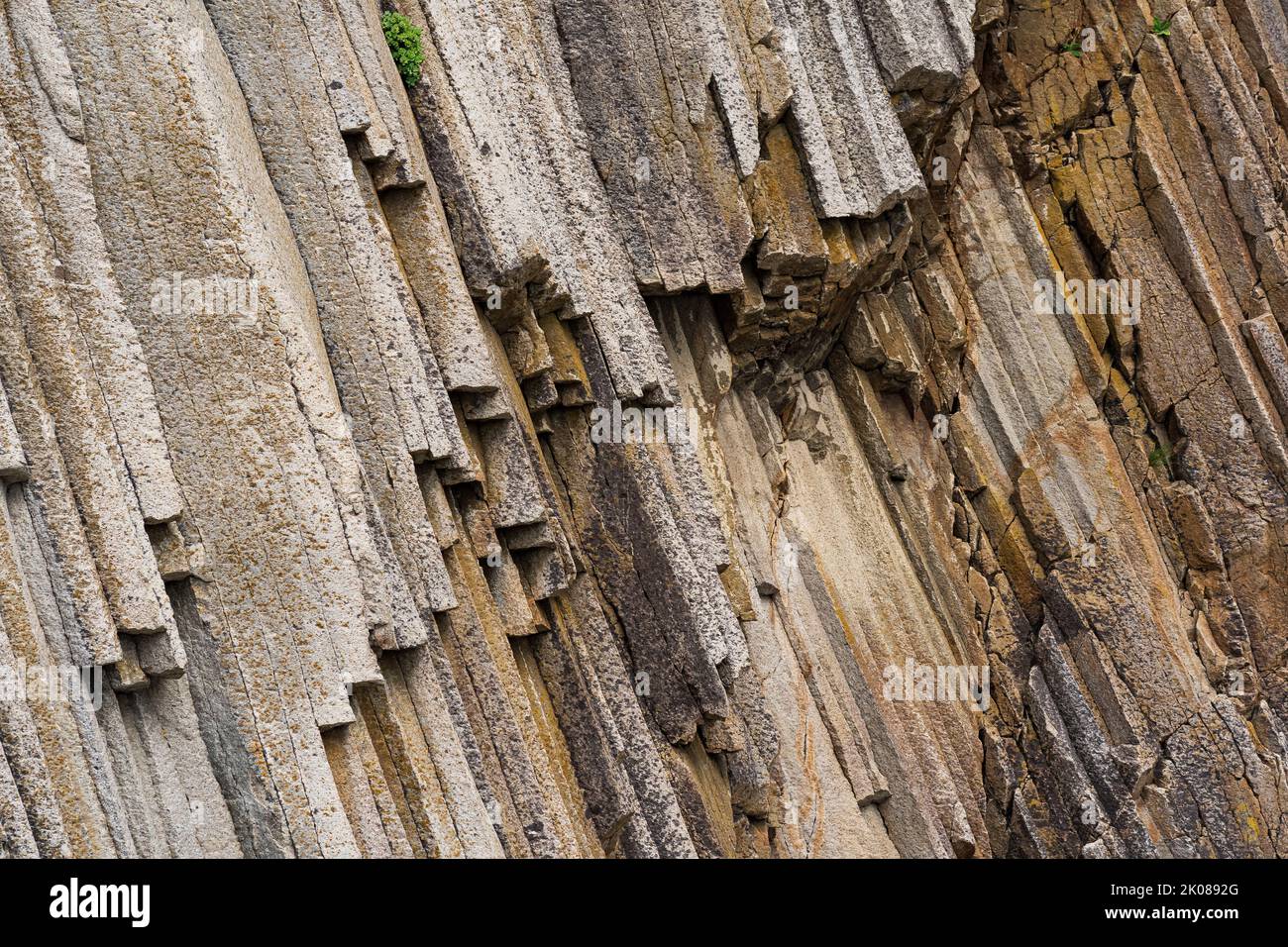 natural background, rock fragment from volcanic lava pillars Stock ...