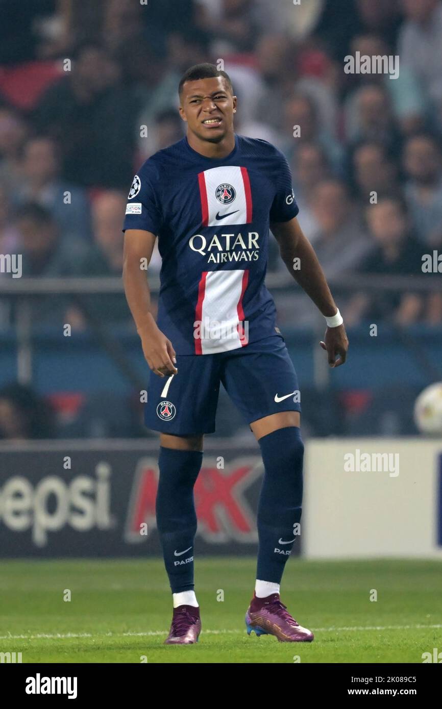 PARIS - Kylian Mbappe of Paris Saint-Germain during the UEFA Champions ...