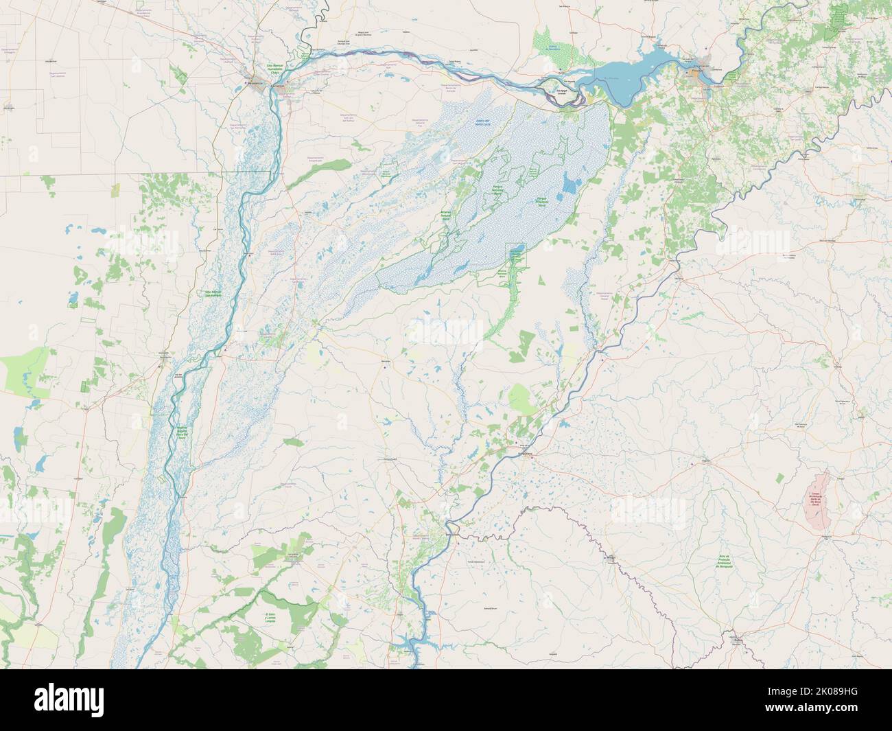 Corrientes, province of Argentina. Open Street Map Stock Photo - Alamy