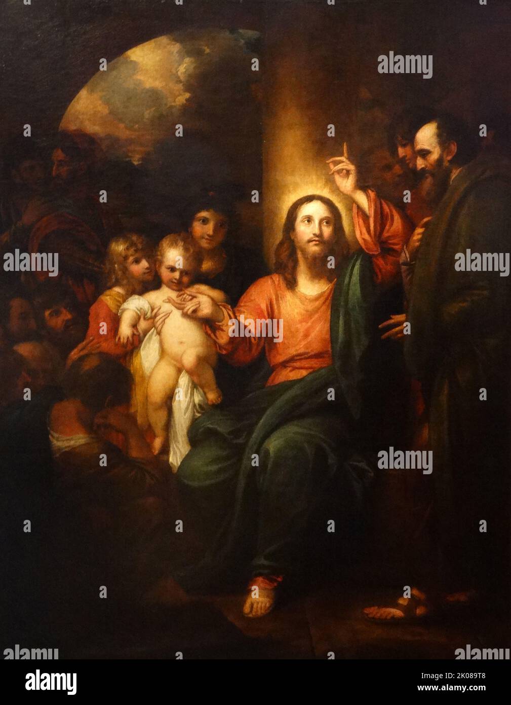 Christ presenting a little Child, c1795, by Benjamin West, PRA (October ...