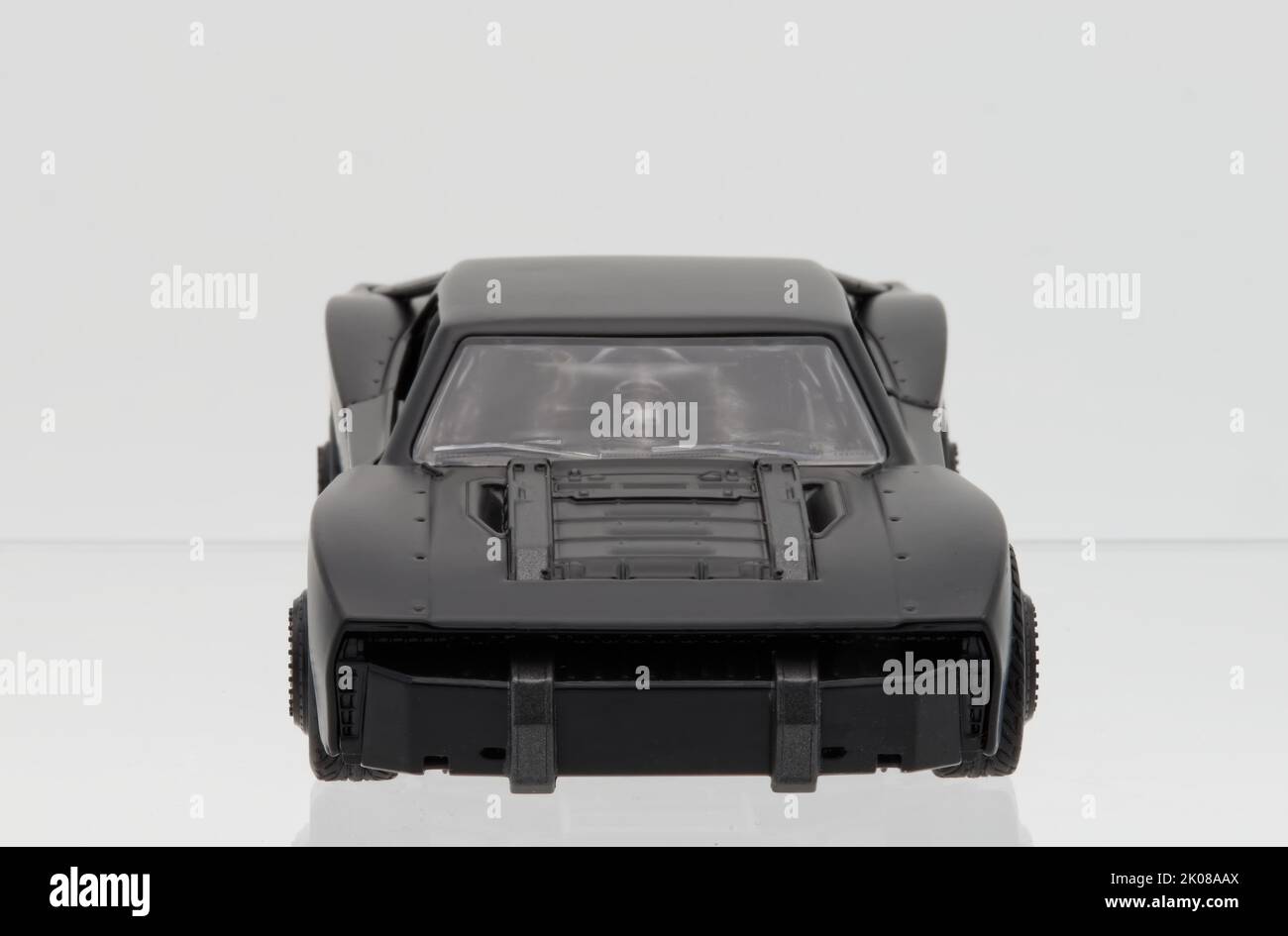 The Batmobile model replica from The Batman movie, isolated on white ...