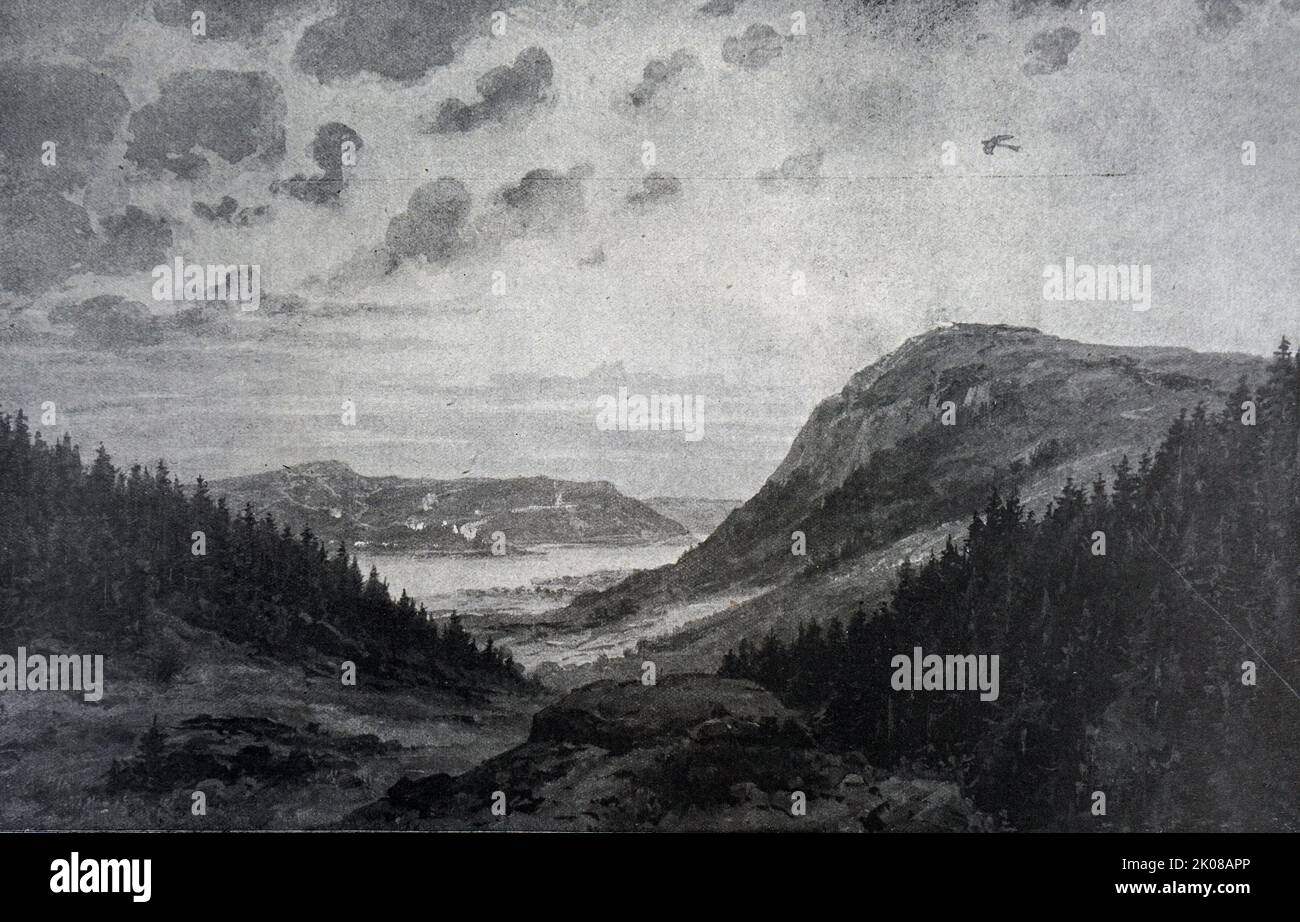 Black and white drawing of a Roman fort camp in Germany Stock Photo - Alamy