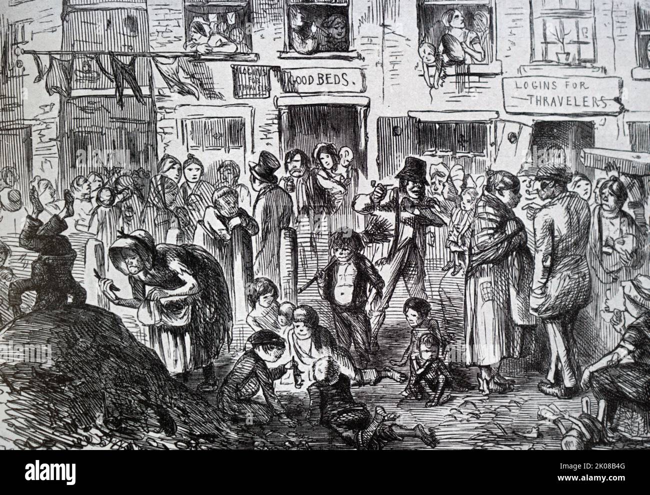 Hier halt Konig Cholera Hof. Cholera outbreak in London. The Broad ...