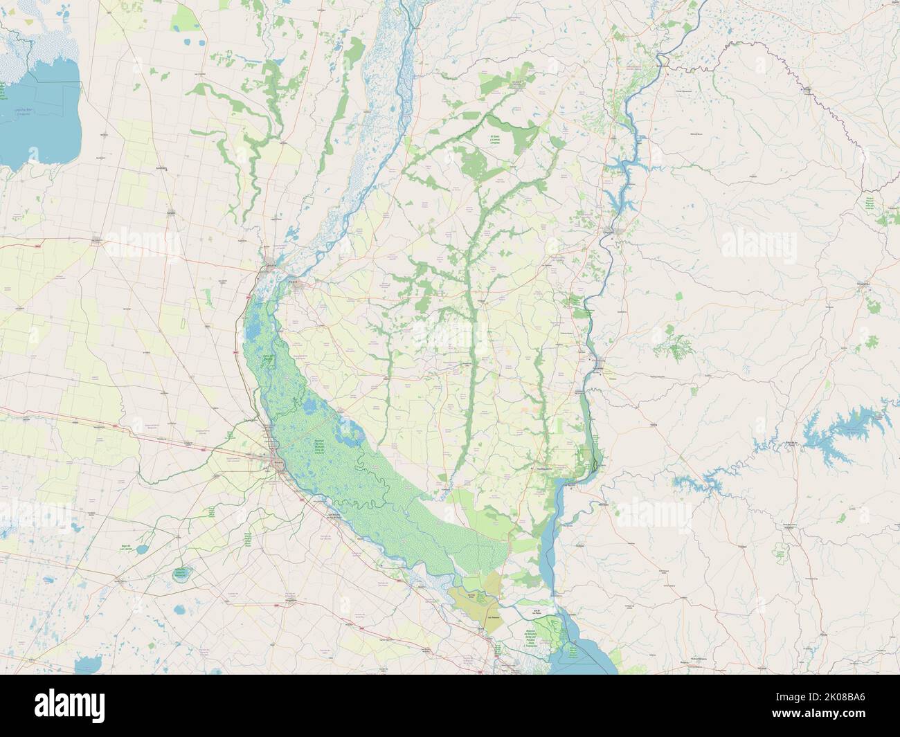 Entre Rios, province of Argentina. Open Street Map Stock Photo - Alamy
