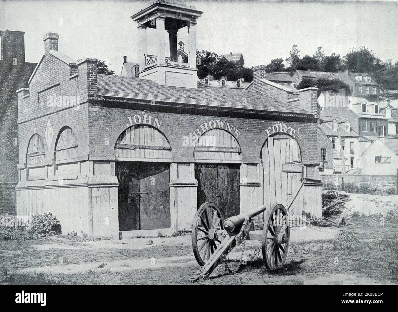 John Brown's fort at Harper's Ferry. John Brown's Fort was originally ...