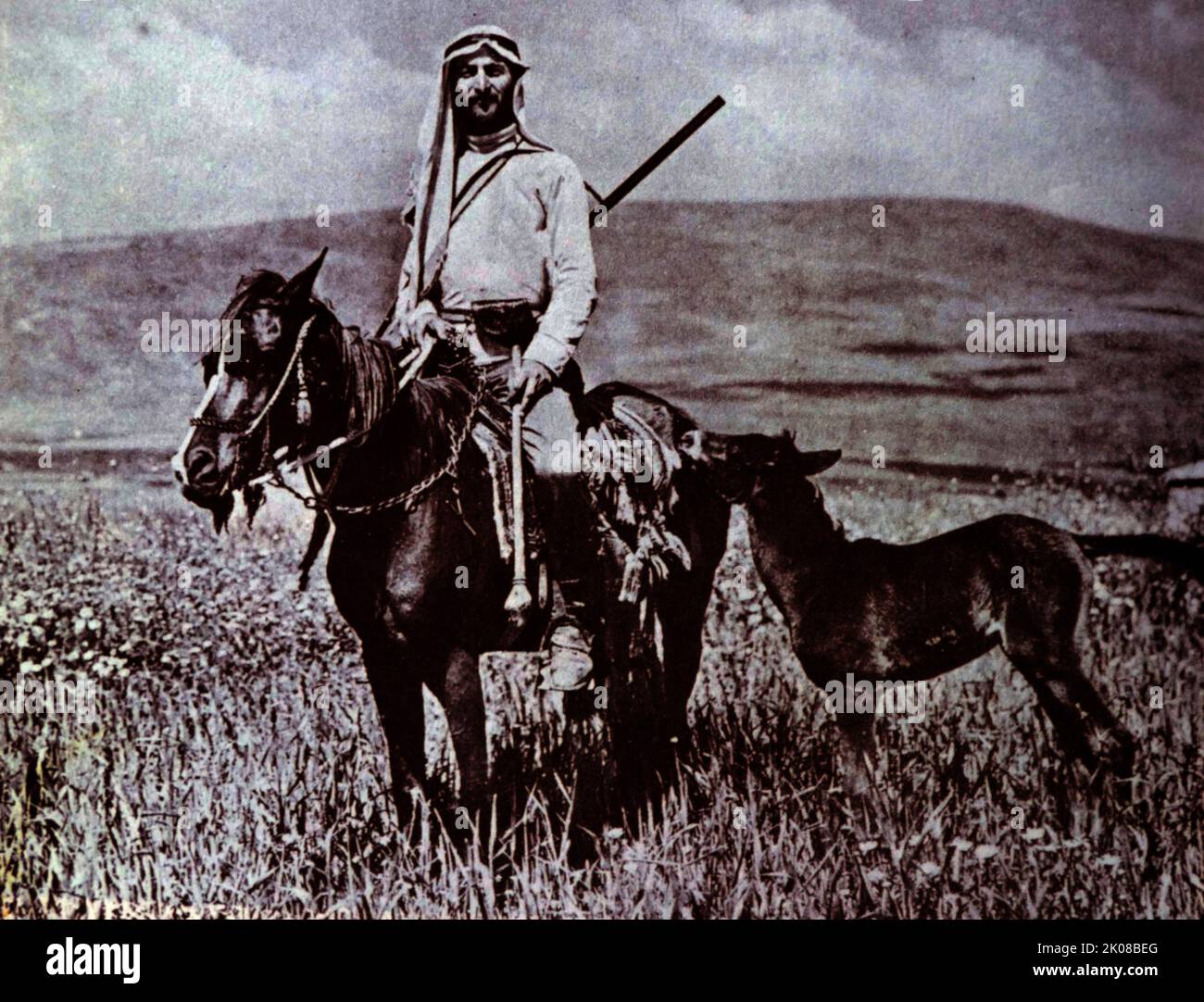 A Shomrim guard in Galilee, 1905. Shomrim are Orthodox Jewish civilian ...