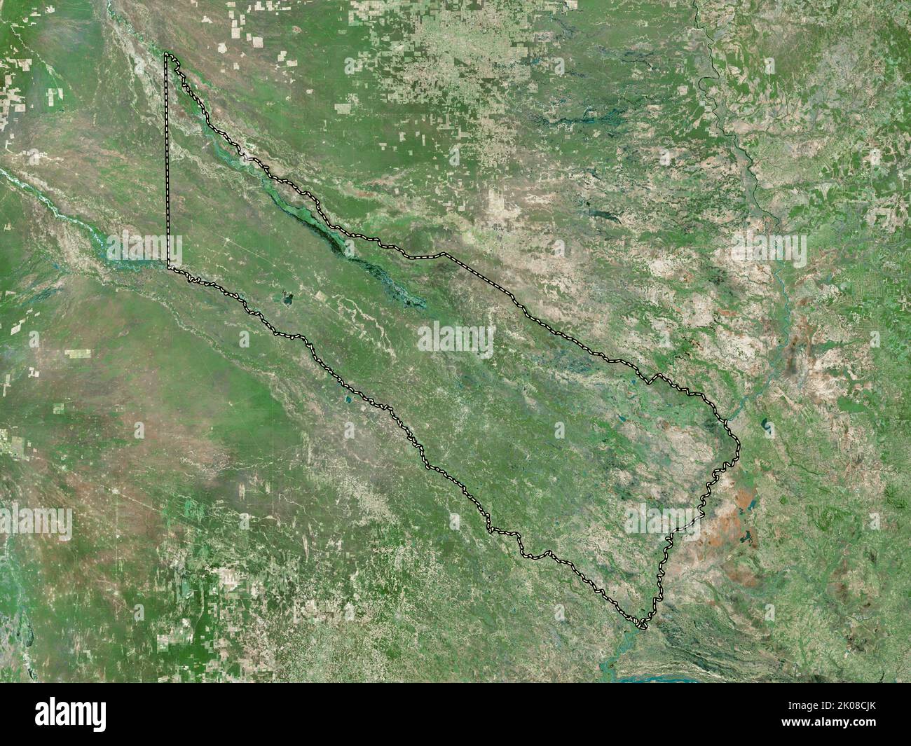 Formosa, province of Argentina. High resolution satellite map Stock ...