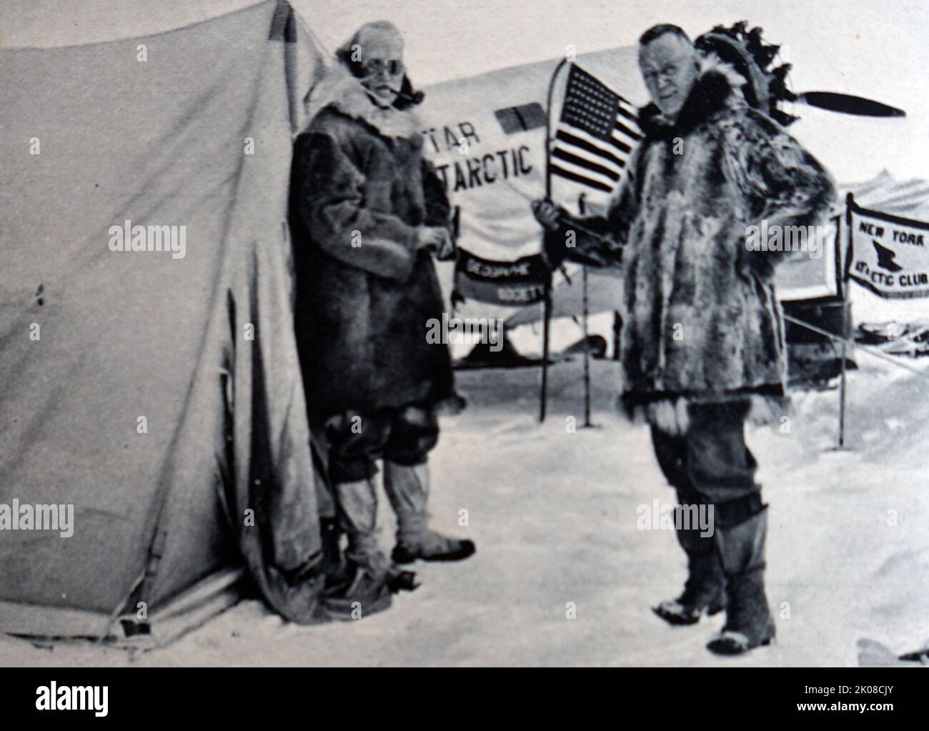 Lincoln Ellsworth and his pilot Herbert Hollick-Kenyon are found by ...