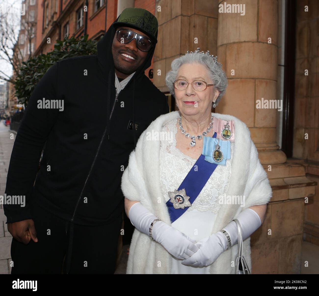 File photo dated 14/1/2013 of boxer Dereck Chisora with Mary Reynolds ...