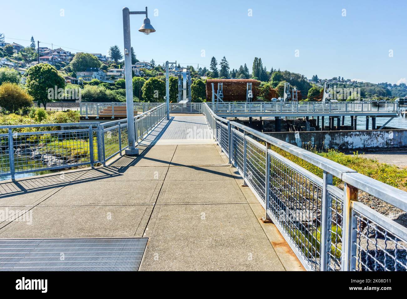 A walkway at Dickman Mill Park in Ruston, Washington Stock Photo - Alamy
