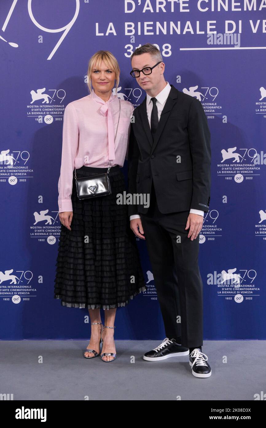 Liv Corfixen , Nicolas Winding Refn 79th Venice Film Festival Photocall ...