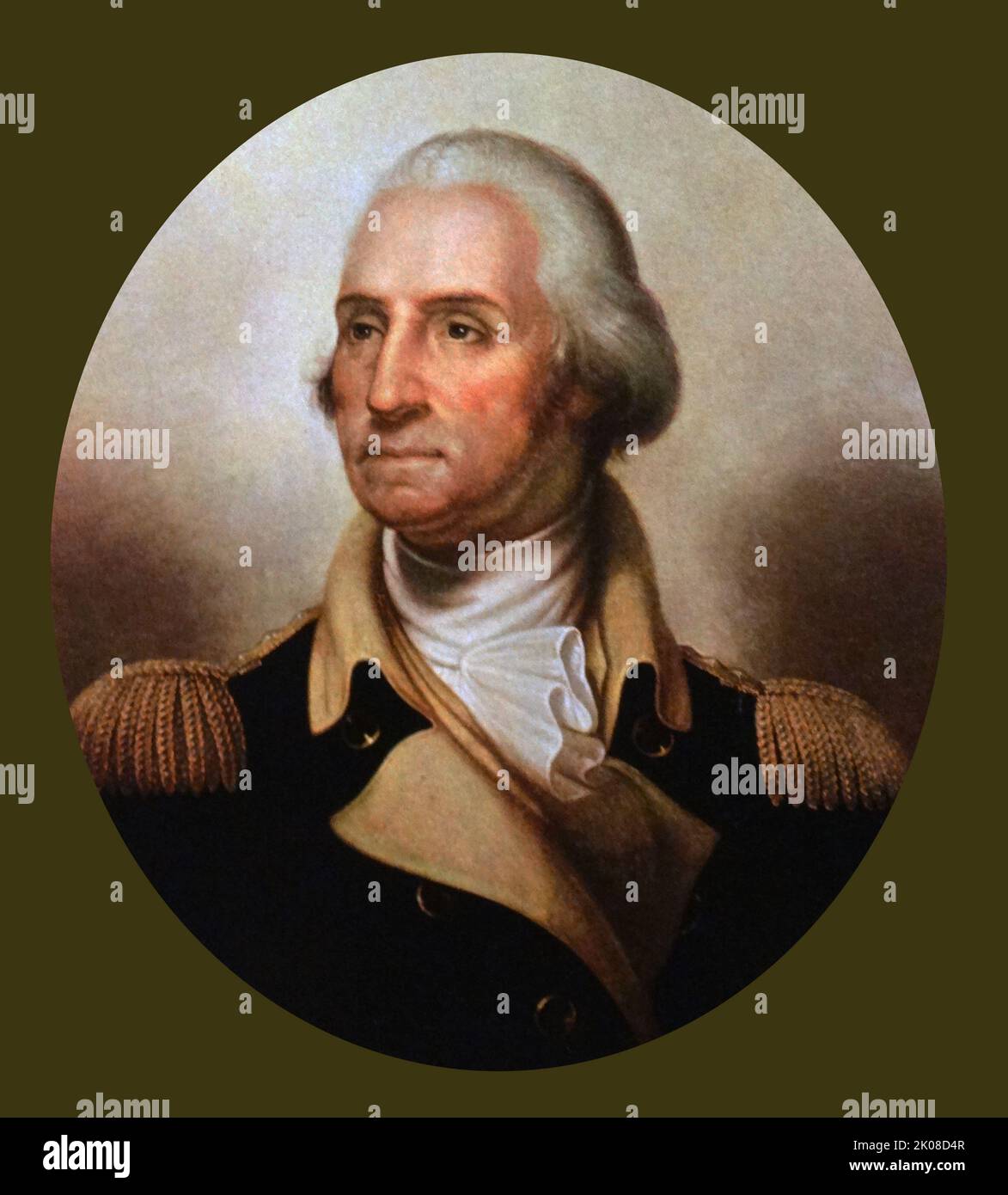 George Washington, painting by Rembrandt Peale (February 22, 1778 - October 3, 1860), an ...
