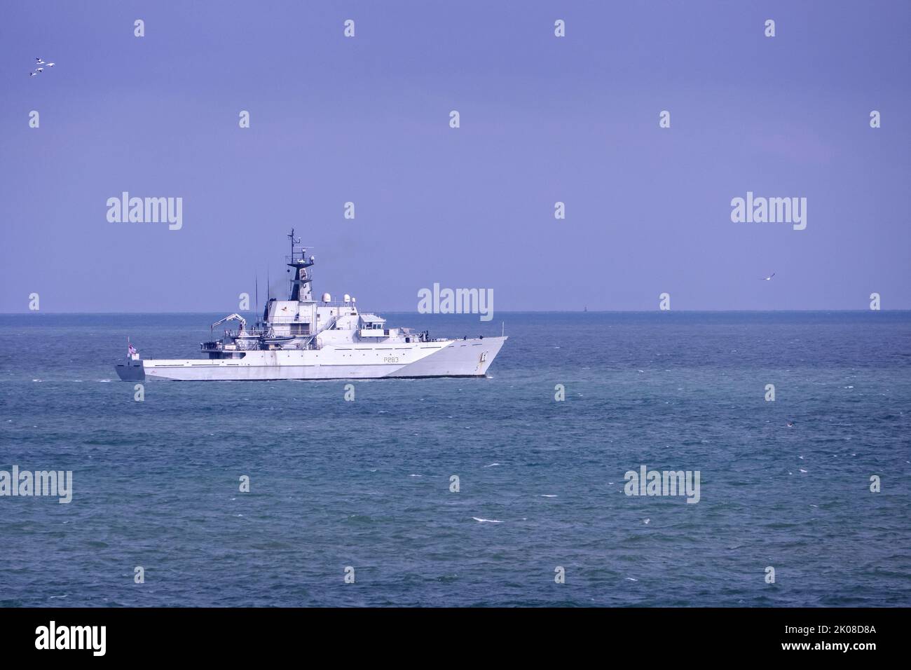 Coastal patrol boat HMS Mersey P283 Stock Photo - Alamy