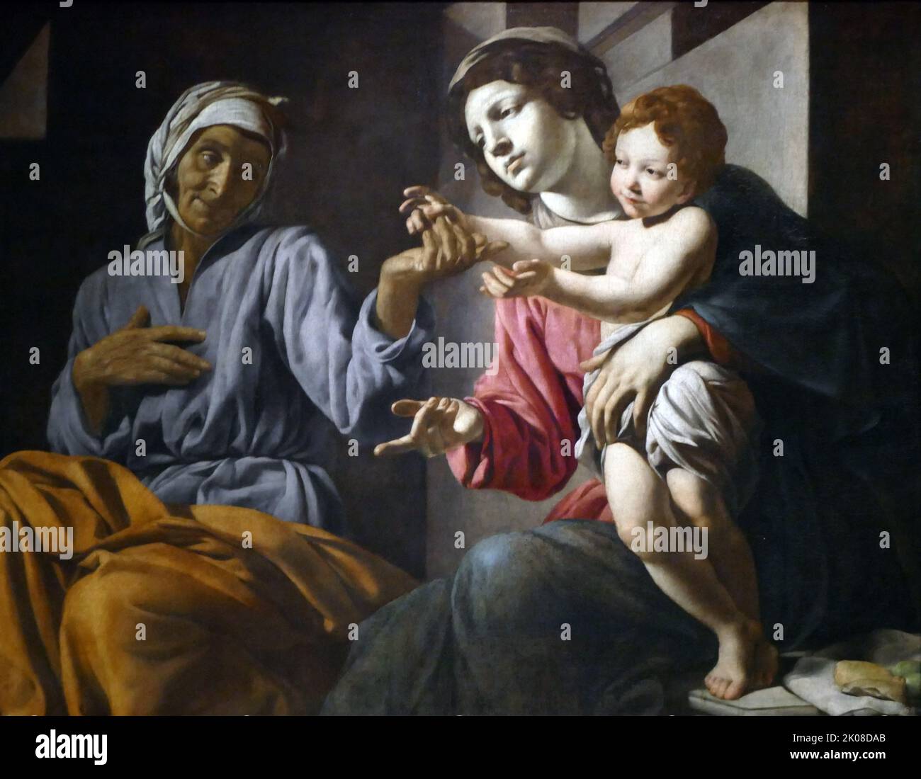 Virgin Mary with child and St Anne, c1633, by Giovanni Battista ...