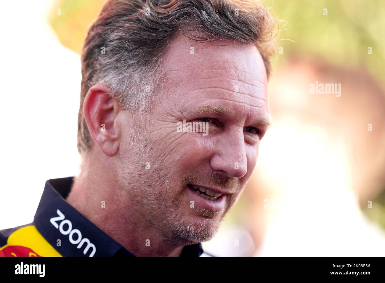 Red Bull Racing Team Principal Christian Horner during qualifying at ...