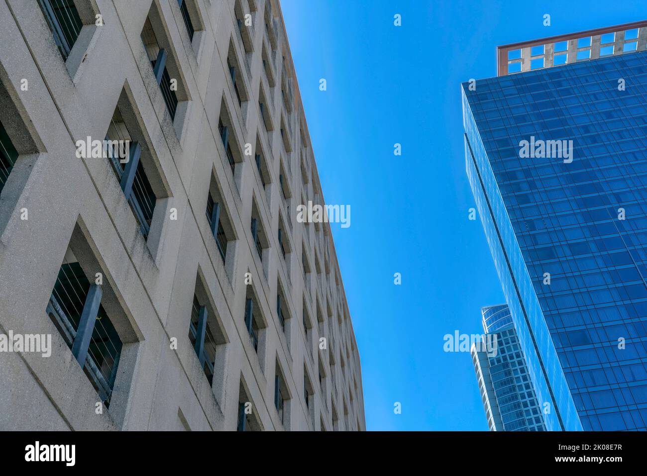 Exterior of flats and residential buildings with modern architecture ...