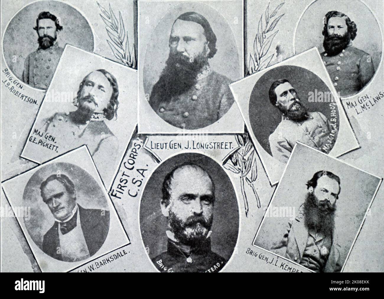 First Corps C.S.A. at the Battle of Gettysburg during the American ...