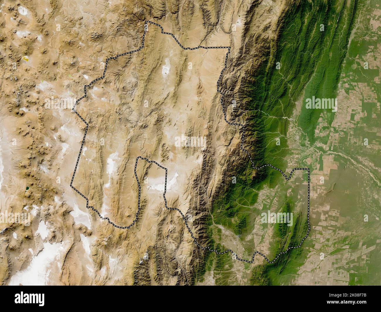 Jujuy, province of Argentina. Low resolution satellite map Stock Photo ...