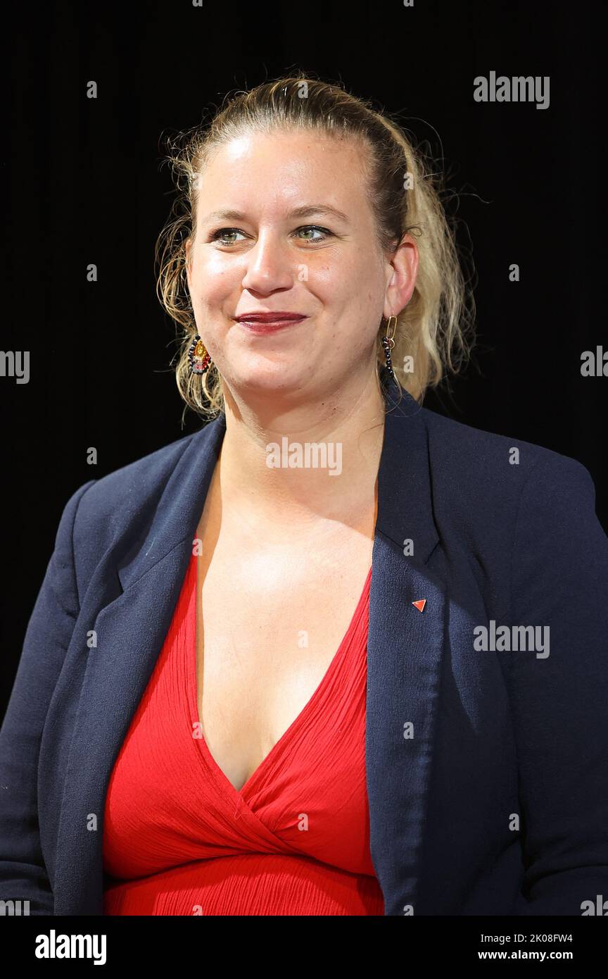 Mathilde Panot during the Fete de l'Humanite 2022 in Plessis-Pate ...