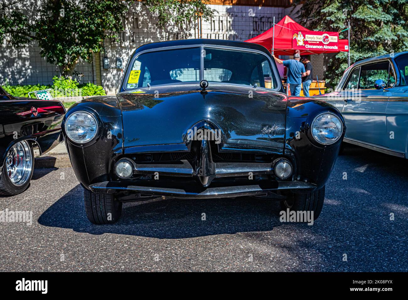 Falcon Heights, MN - June 17, 2022: Low perspective front view of a ...