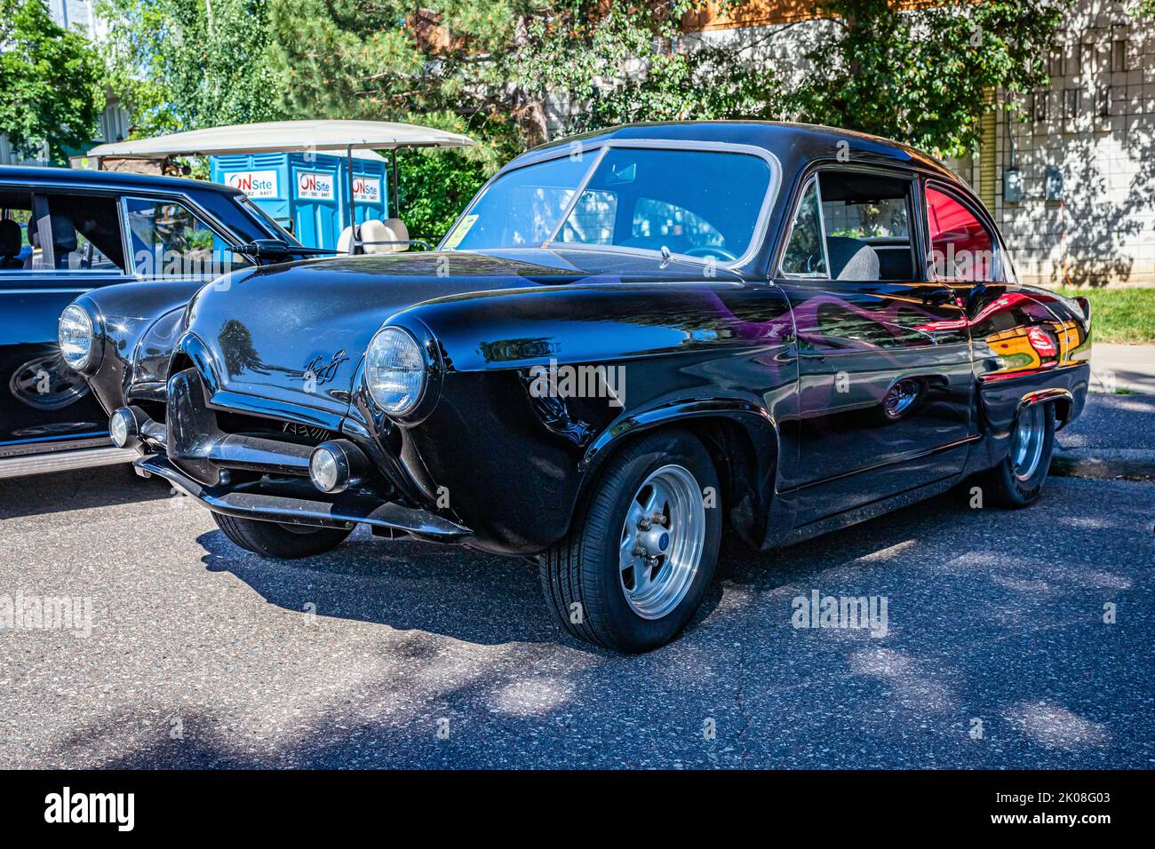 Falcon Heights, MN - June 17, 2022: Low perspective front corner view ...