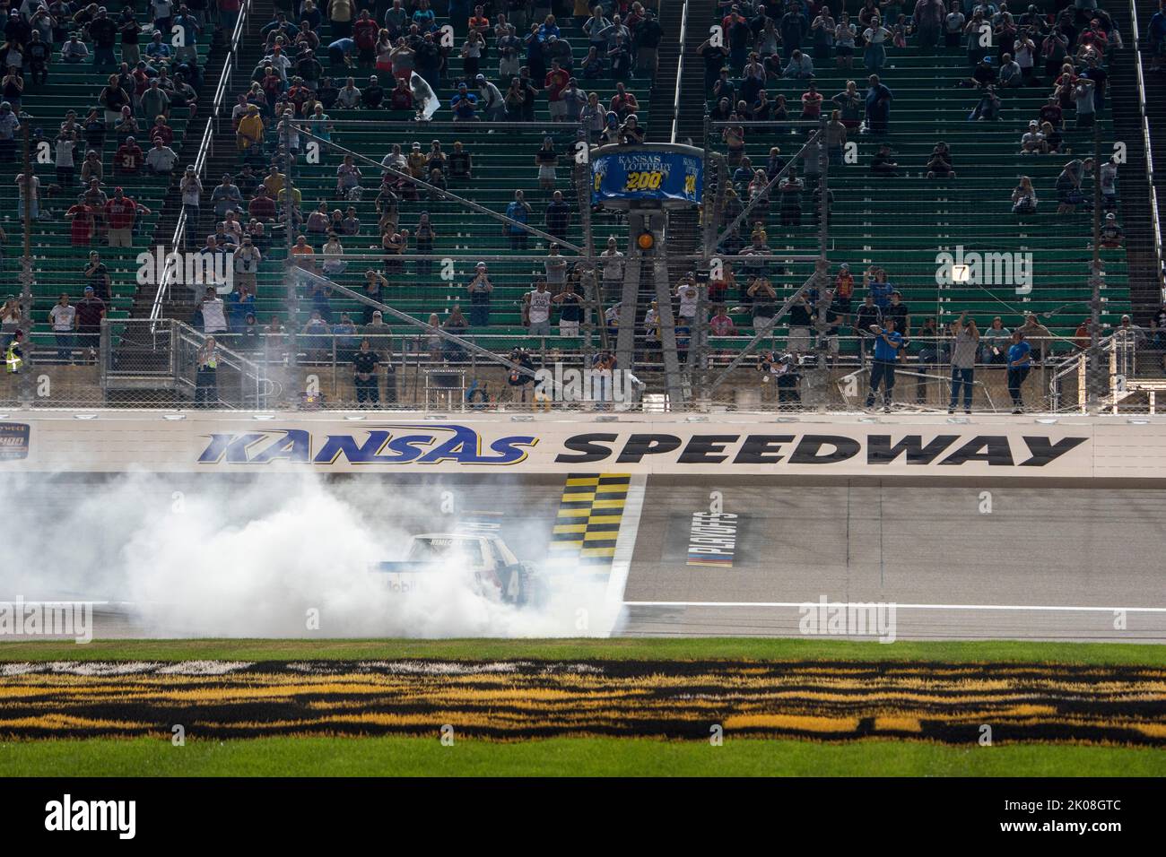 Kansas City, KC, USA. 9th July, 2022. John Hunter Nemechek wins the ...